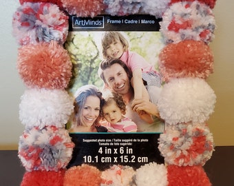 Pom Pom Picture Frame - Etsy