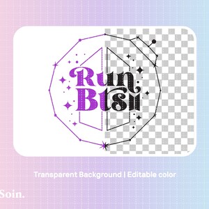 Run BTS Svg Eps Pdf Jpg Png BTS Decal Vector Files for - Etsy Canada