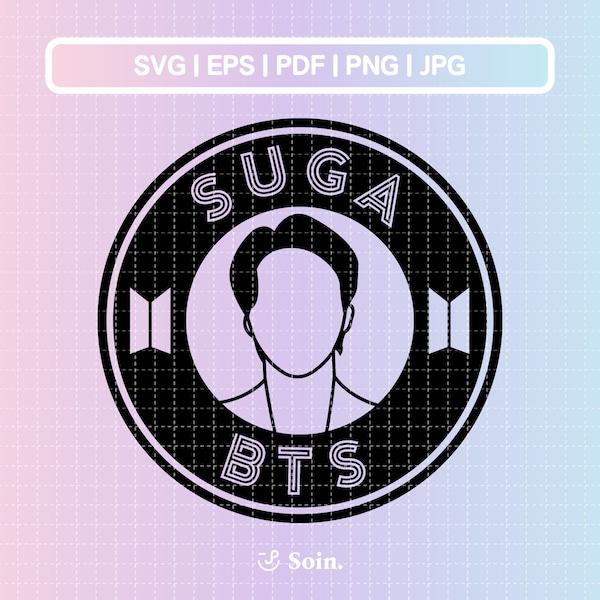 Bts Suga Svg - Etsy