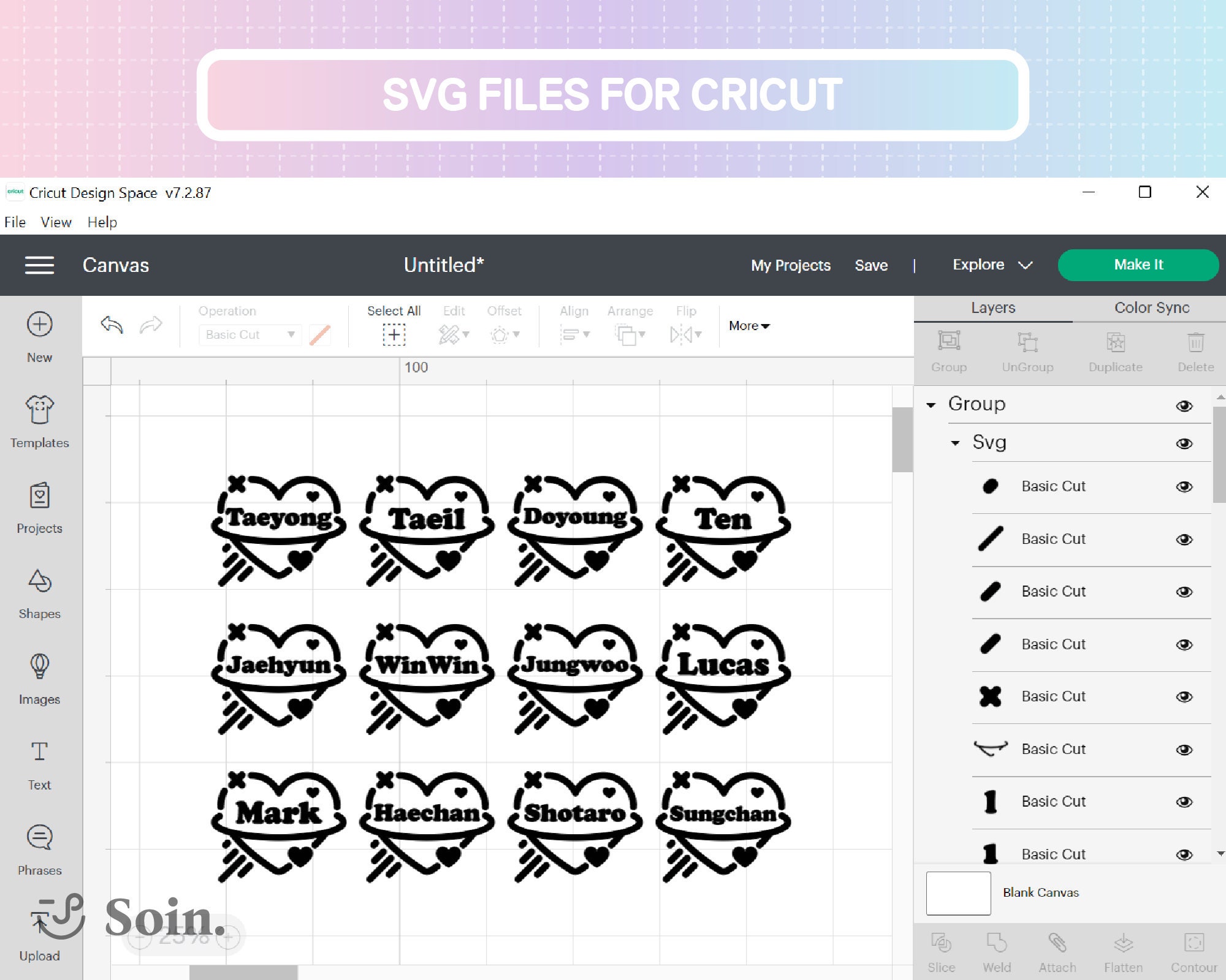 Drawing & Illustration NCT U Member Lightstick Stickers Vector files ...