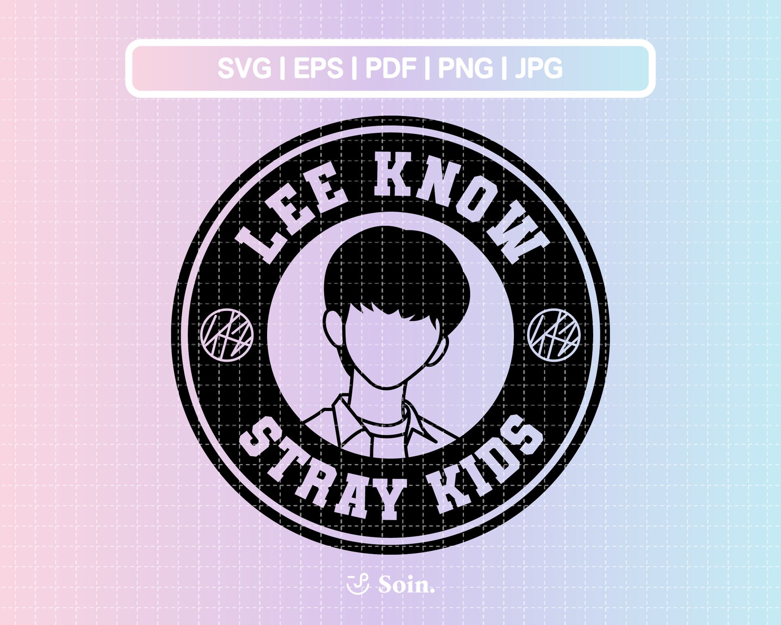 Stray Kids Lee Know Svg Png Pdf Jpg Eps Stray Kids - Etsy
