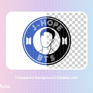 BTS JHOPE Svg Eps Pdf Jpg Png BTS Member Decal Vector Files for Cricut ...