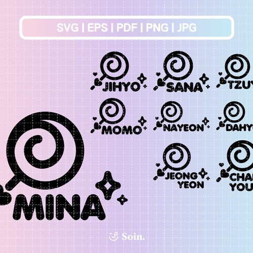 Kpop TWICE SVG Cut File Template for Cricut Silhouette - Etsy