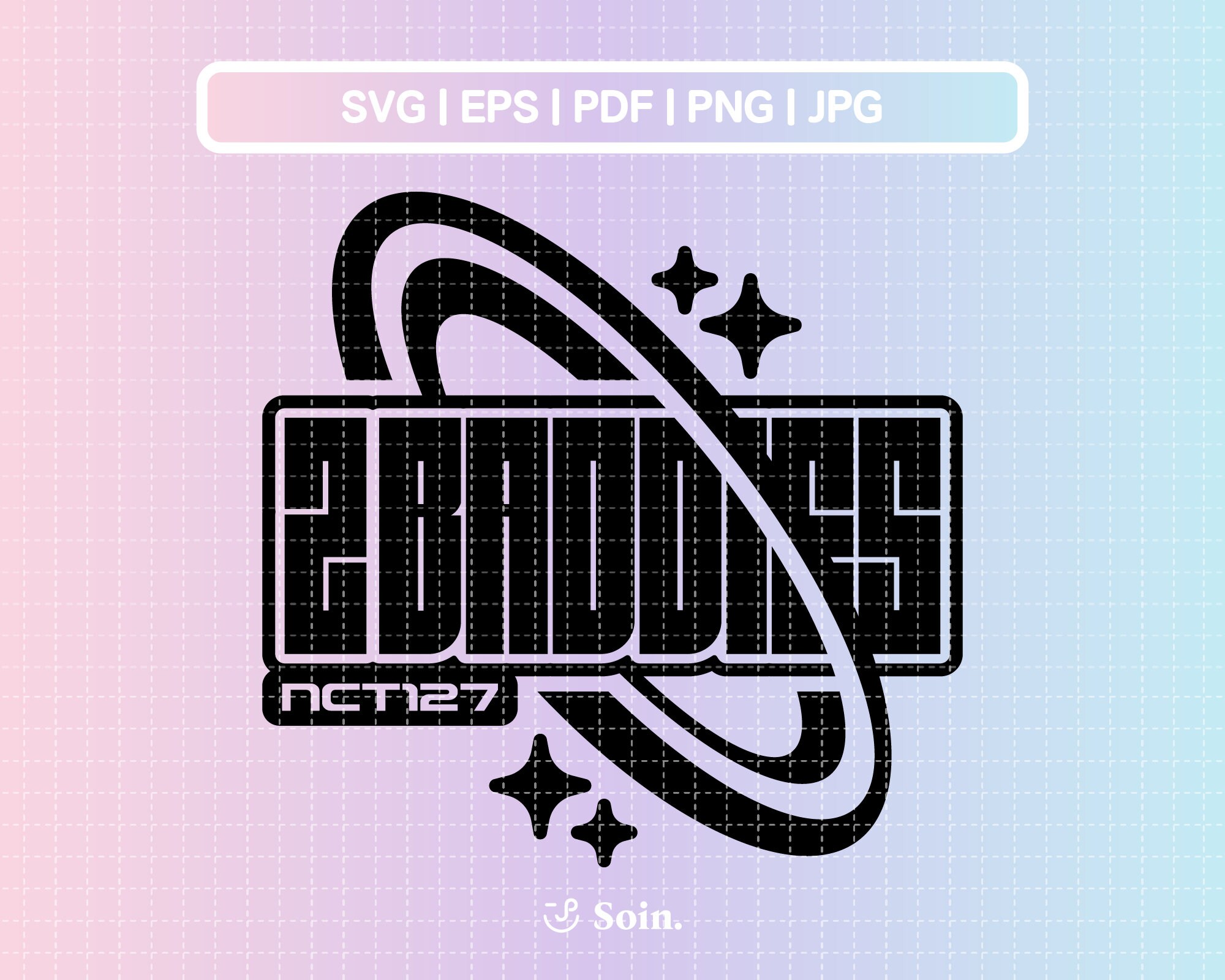 NCT 127 2 Baddies Svg Eps Pdf Jpg Png NCT Lightstick - Etsy UK