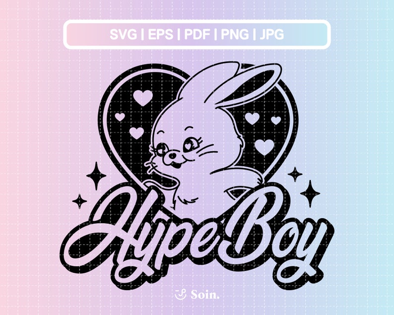 Newjeans Hype Boy Svg Png Pdf Jpg Eps Newjeans Decal - Etsy