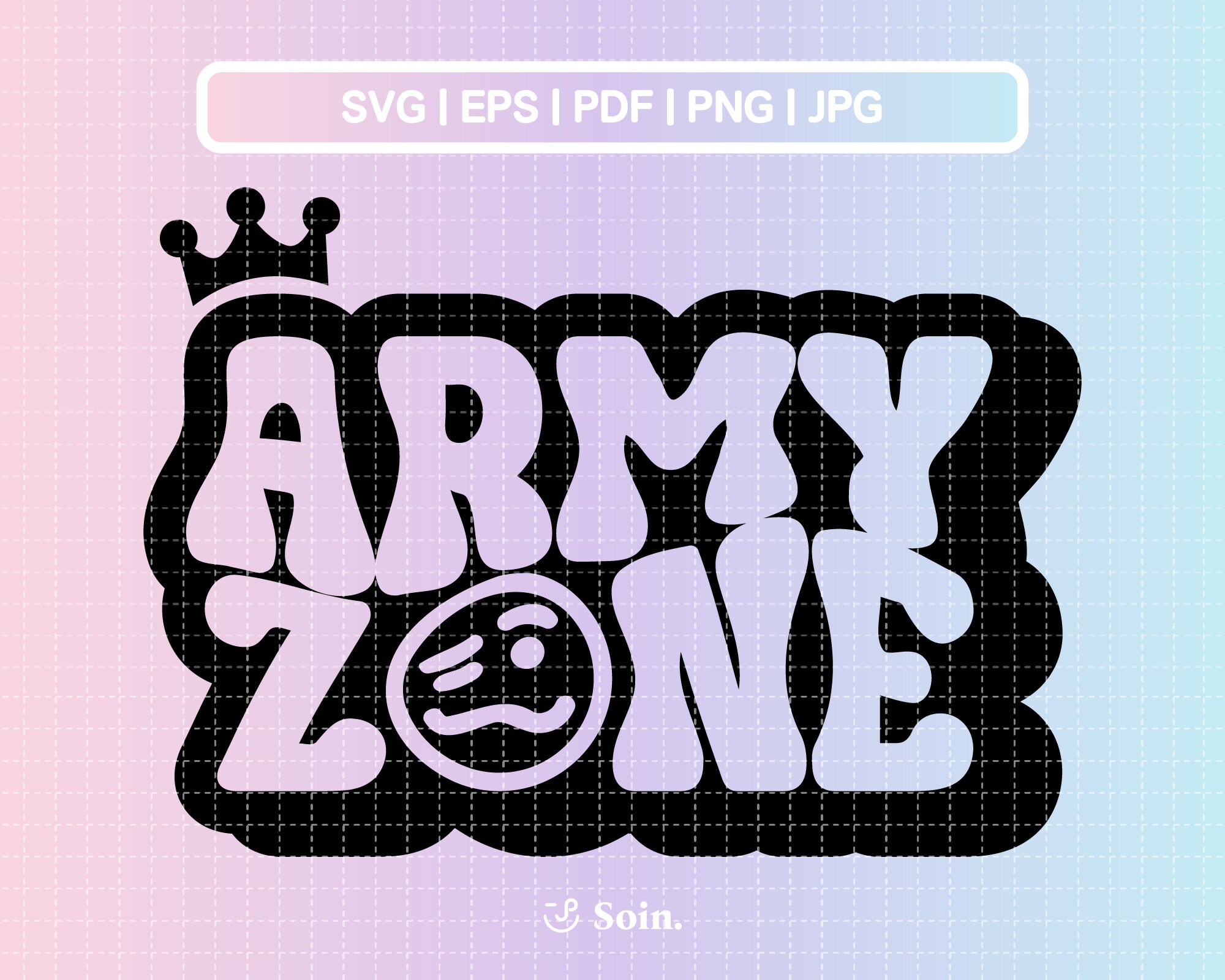 BTS ARMY Zone Svg Eps Pdf Jpg Png BTS Decal Vector Files - Etsy Canada