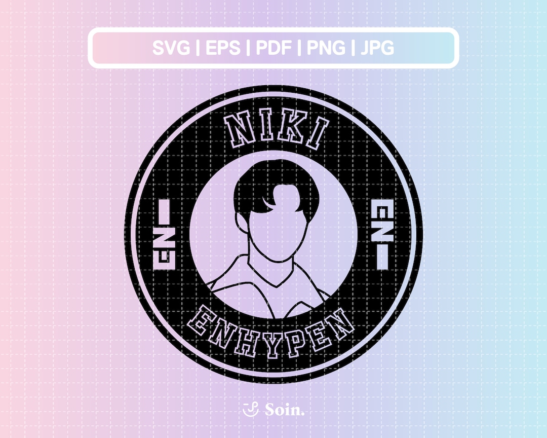 Enhypen Niki Svg Eps Pdf Jpg Png Enhypen Member Lightstick Stickers ...