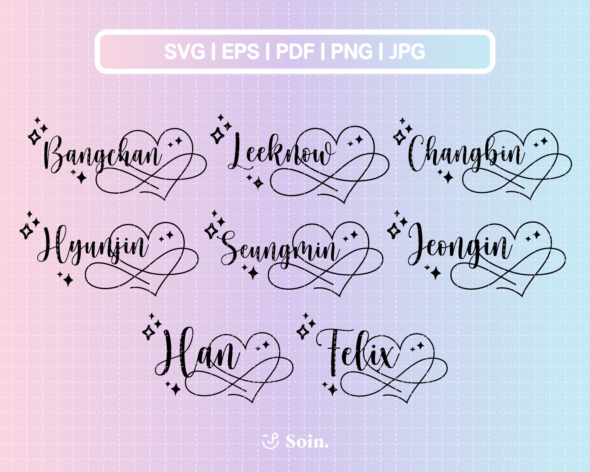 Stray Kids Svg Png Pdf Jpg Eps Stray Kids Lightstick - Etsy