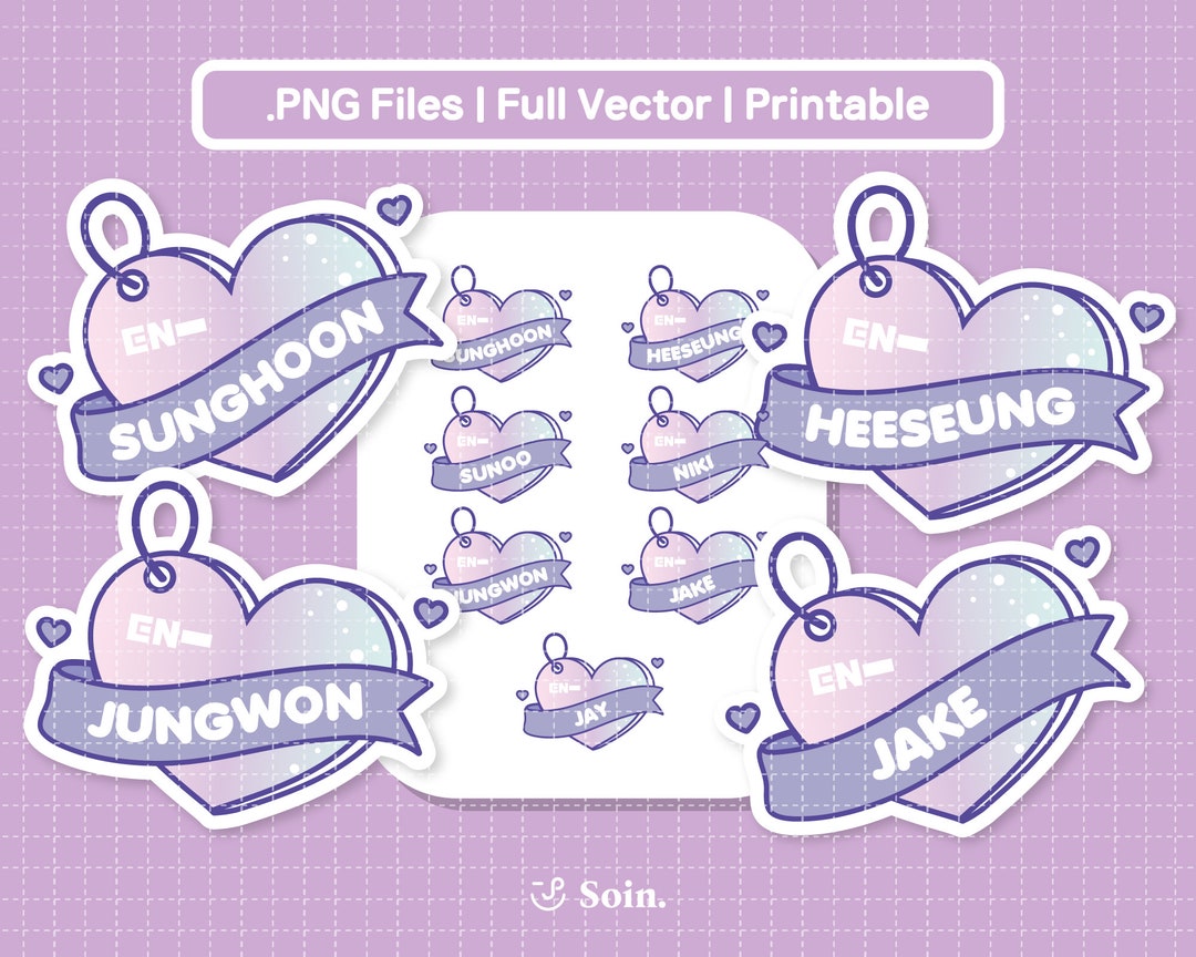 Enhypen Png Clipart Printable Enhypen Stickers Kpop Star Digital ...