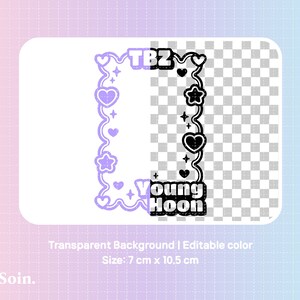 The Boyz Photocard Borders Svg, Png, Pdf, Jpg, Eps the Boyz Member ...