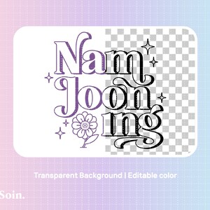 BTS RM Namjooning Svg Eps Pdf Jpg Png BTS Decal Vector - Etsy Canada