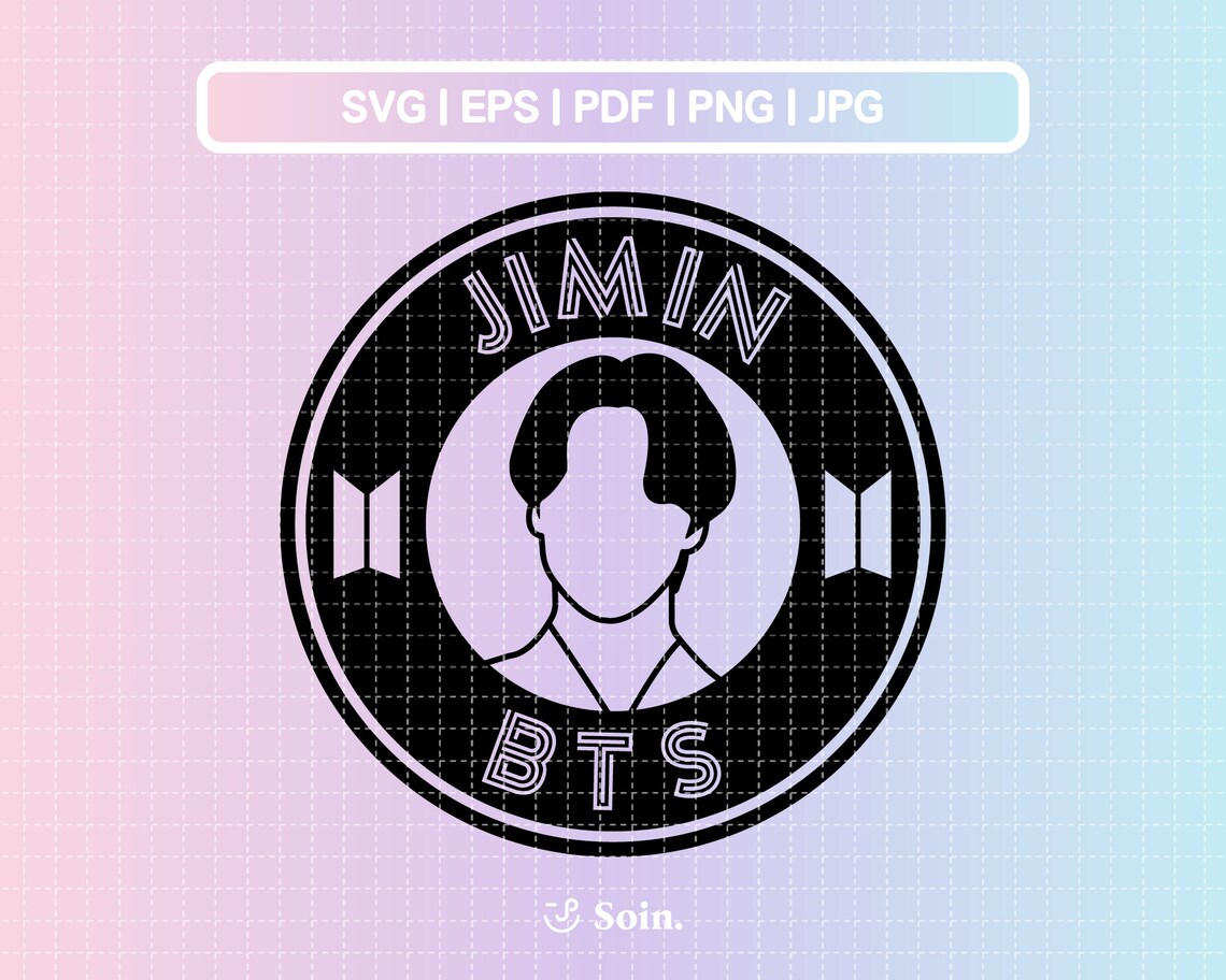 BTS Jimin Svg Eps Pdf Jpg Png BTS Member Decal Vector - Etsy Canada