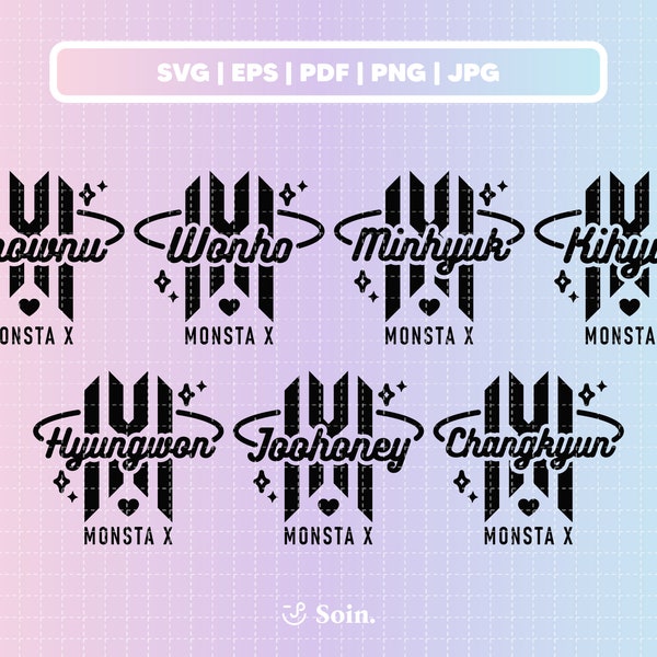 Monsta X Stickers - Etsy