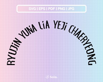 ITZY Merch Kpop Merch ITZY SVG Png and Eps Vector Files for - Etsy