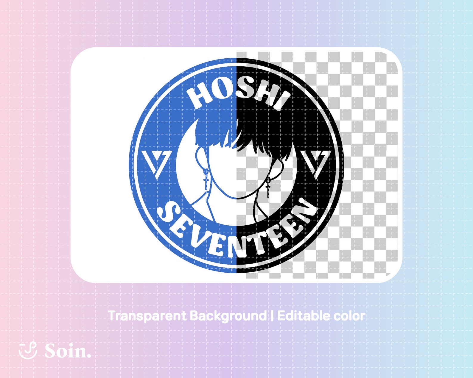 Seventeen Hoshi Kpop Svg Eps Pdf Jpg Png Seventeen - Etsy