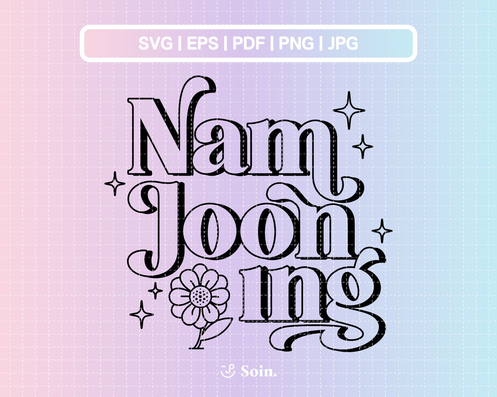 BTS RM Namjooning Svg Eps Pdf Jpg Png BTS Decal Vector - Etsy Canada