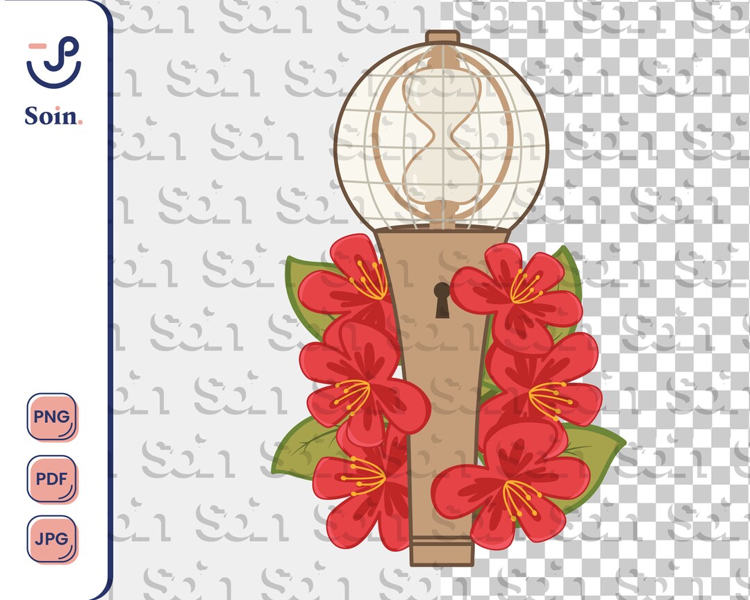 Ateez Light Stick Png, Pdf, Jpg Ateez Printable Decal Stickers Vector ...