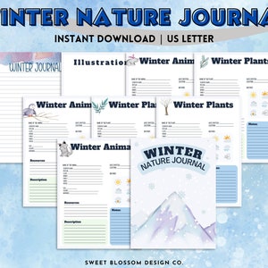 Winter Nature Study, Winter Journal, Nature Unit Study, Winter ...
