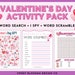 Valentines Day Activity Pack, Kids Printable, Printable Valentine's Day ...