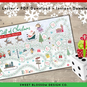 Gift of Christmas Printable Game, Christmas Board Game, Printable Games ...