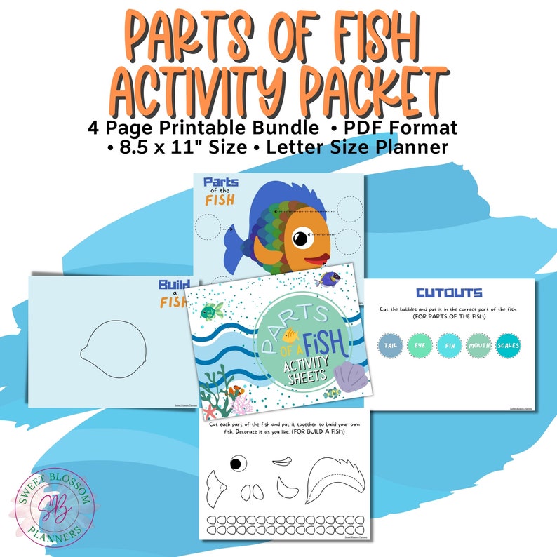 Fish Activity Pages, Ocean Animal Activity Sheets, Fish Science Sheet ...