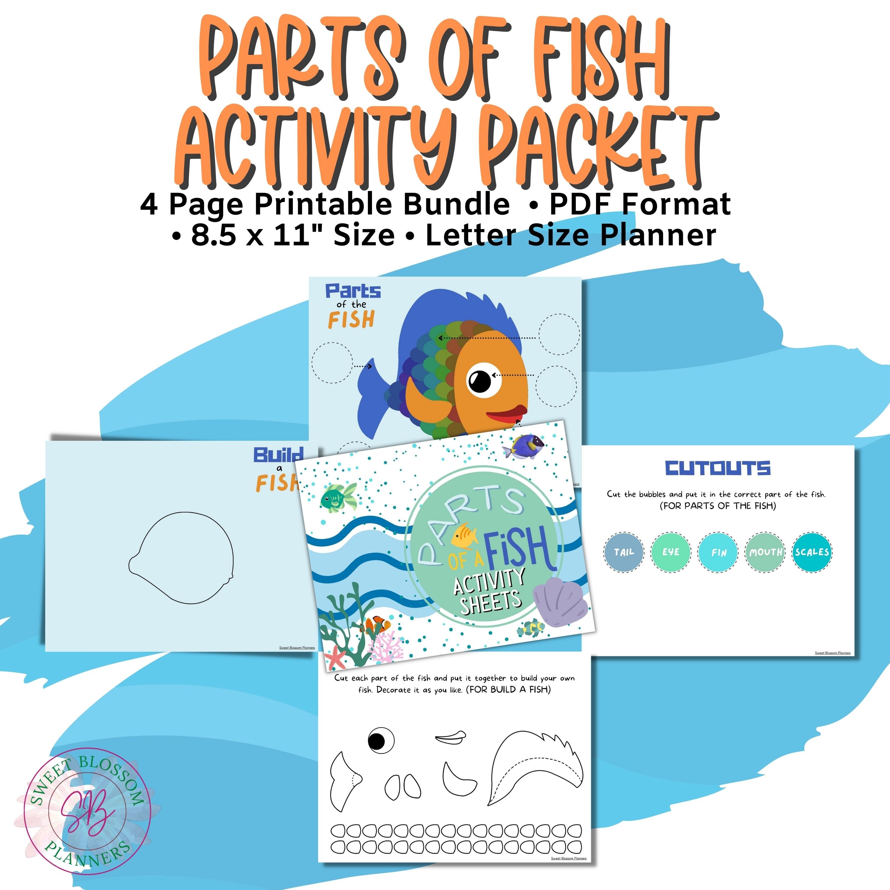 Fish Activity Pages, Ocean Animal Activity Sheets, Fish Science Sheet ...