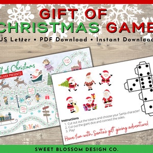Gift of Christmas Printable Game, Christmas Board Game, Printable Games ...