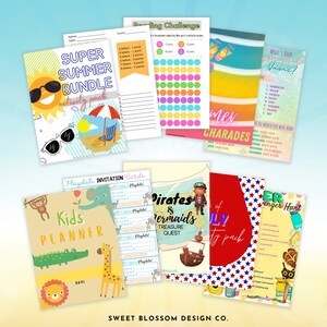 Summer Activity Bundle for Kids, 12 Summer Games for Kids, Summer Party ...