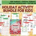 Holiday Activity Bundle for Kids, Kids' Holiday Printables, Game for ...