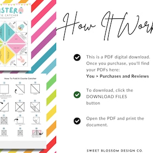 Easter Cootie Catcher Printable, Easter Joke Teller for Kids, Easter ...