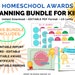 Homeschool Awards Bundle, Editable Report Card, Editable Certificate ...