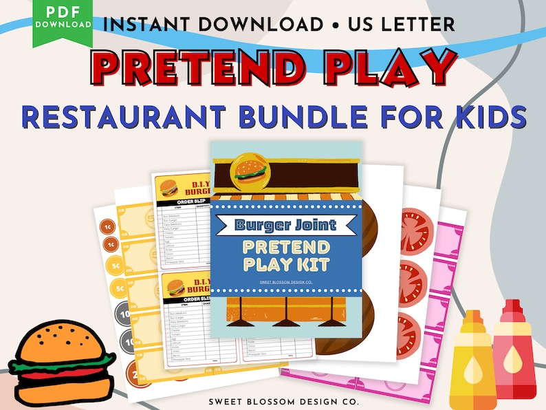 Restaurant Dramatic Play, Resataurant Pretend Play, Dramatic Play ...