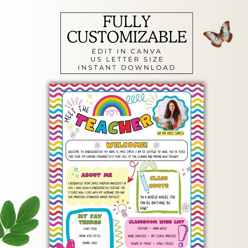 Meet the Teacher Template Daycare, Meet the Student Teacher Template ...