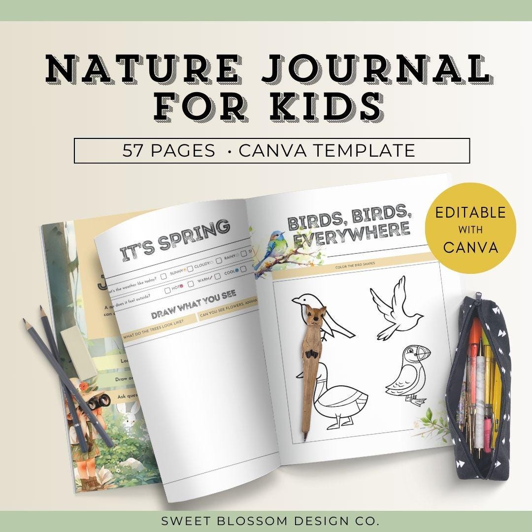 Nature Journal for Kids, Science Worksheets for Kids,kindergarten ...