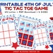 Printable 4th of July Tic Tac Toe Game, July 4th Tic Tac Toe Printable ...