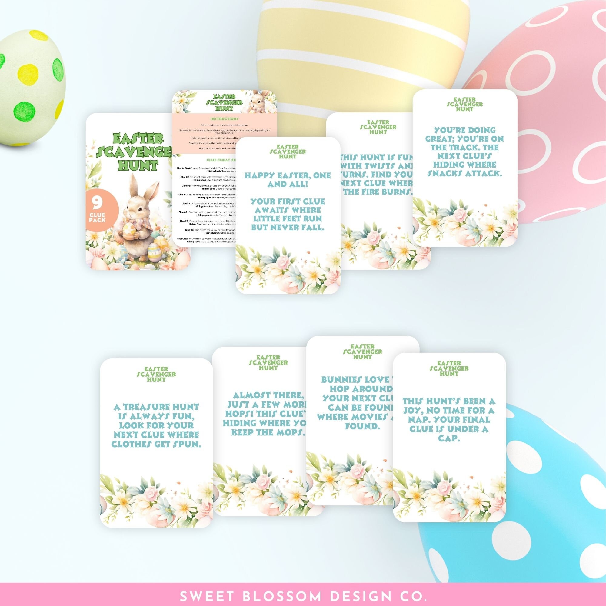 Indoor Easter Scavenger Hunt for Kids, Easter Scavenger Hunt for Church ...