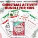 Holiday Activity Bundle for Kids, Kids' Holiday Printables, Game for ...
