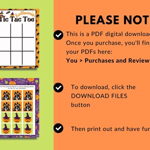 Printable Halloween Tic Tac Toe Game, Fall Printable Games for Kids ...