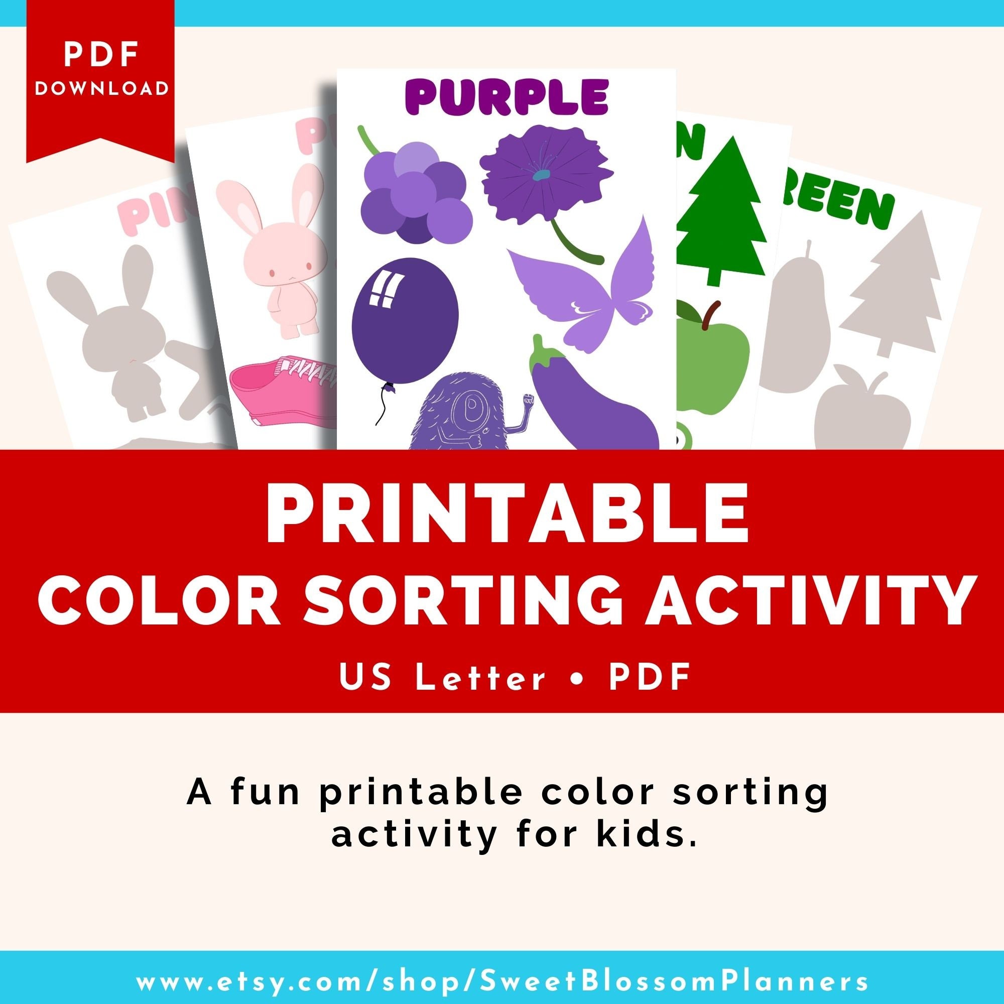 Color Sorting Activity. Color Matching Printable Color Matching ...