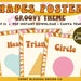 Groovy Shape Posters, BOHO Classroom Decor, Retro Shape Posters ...