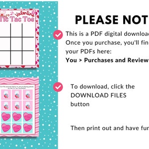 Printable Valentine Tic Tac Toe Game, Printable Games for Kids ...