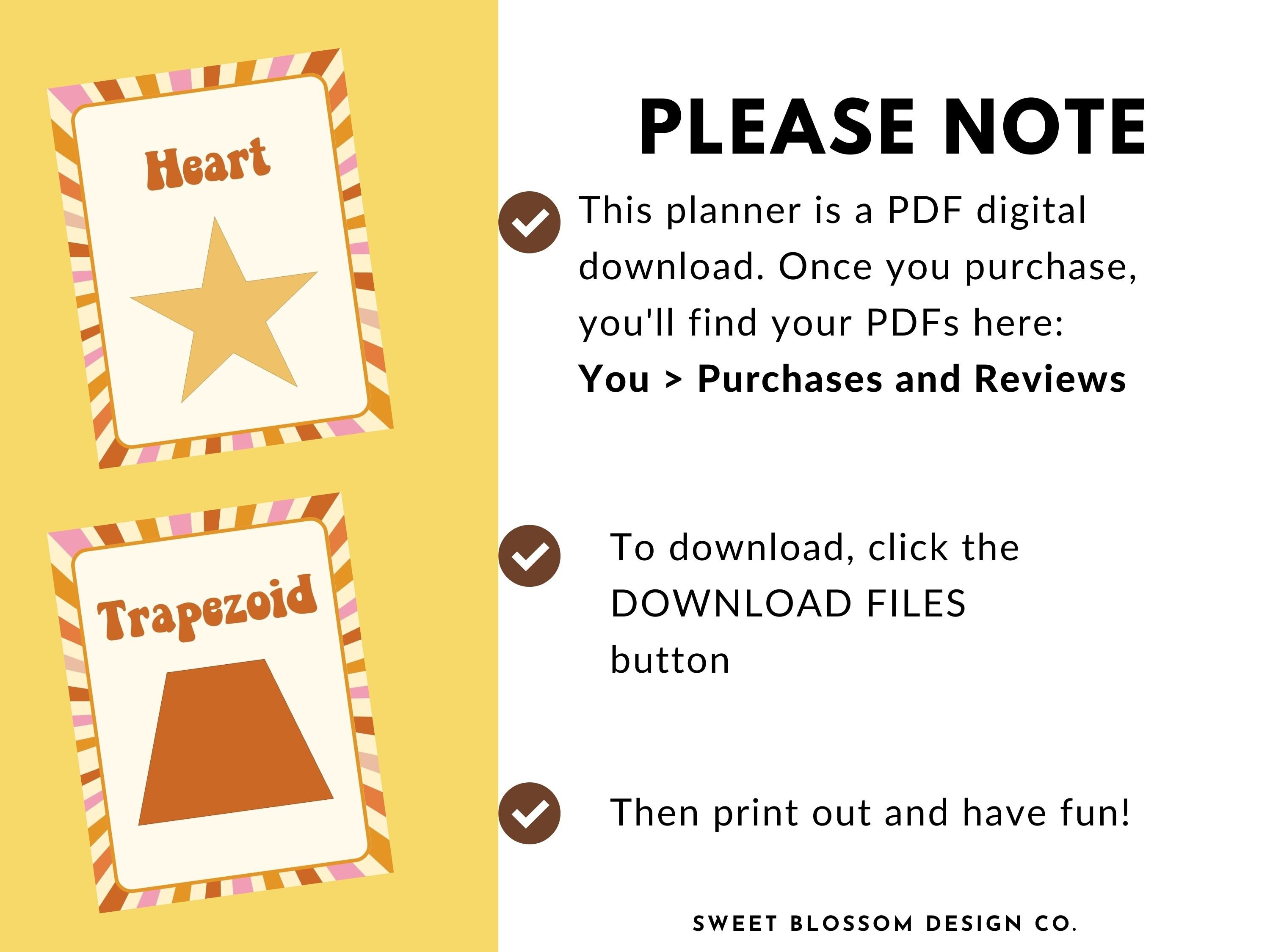 Groovy Shape Posters, BOHO Classroom Decor, Retro Shape Posters ...