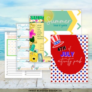 Summer Activity Bundle for Kids, 12 Summer Games for Kids, Summer Party ...
