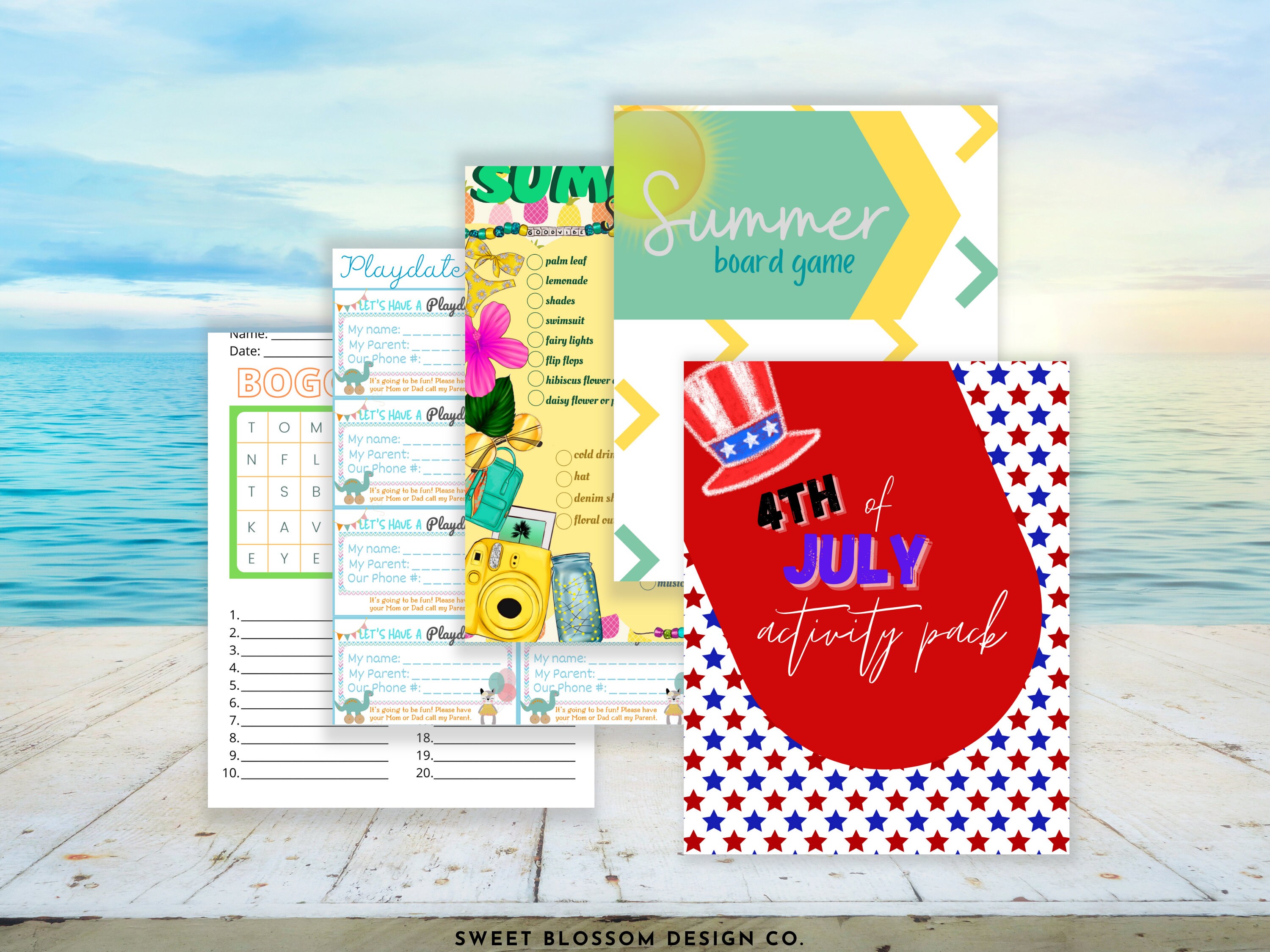 Summer Activity Bundle for Kids, 12 Summer Games for Kids, Summer Party ...