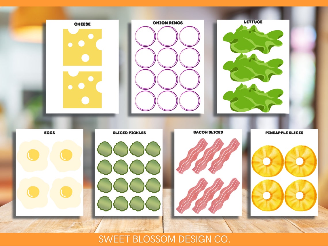 Pretend Play Restaurant Printable, Preschool Homeschool Activity for ...