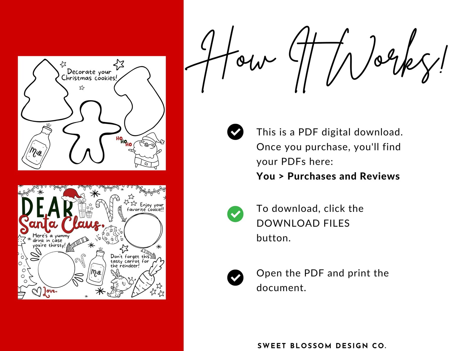 Christmas Activity Placemats, Kids Coloring Placemats Pack of 5 ...