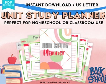 PRINTABLE Homeschool Planner Teacher Lesson Planner - Etsy