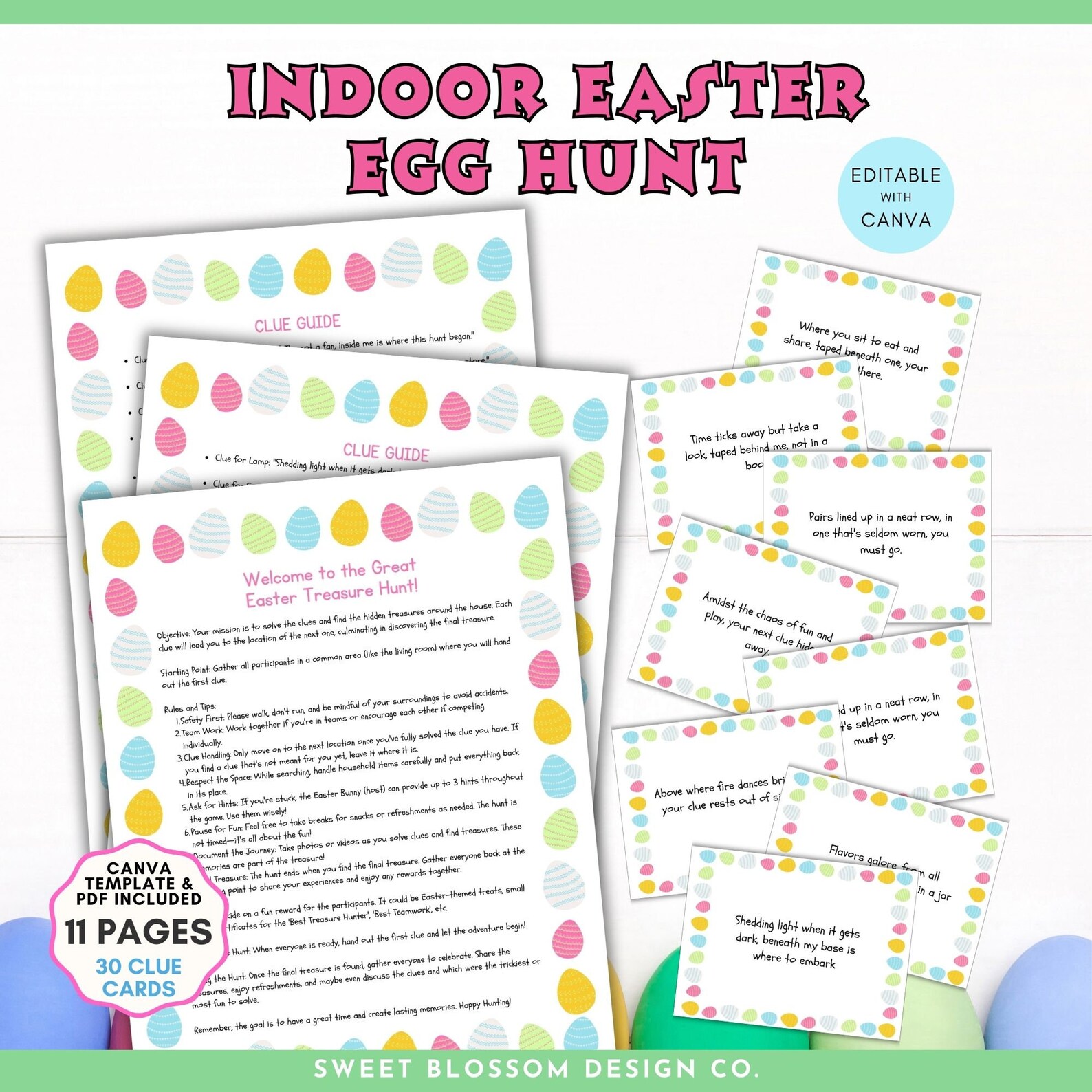 Indoor Easter Egg Hunt, Easter Scavenger Hunt, Easter Activity, Easter ...