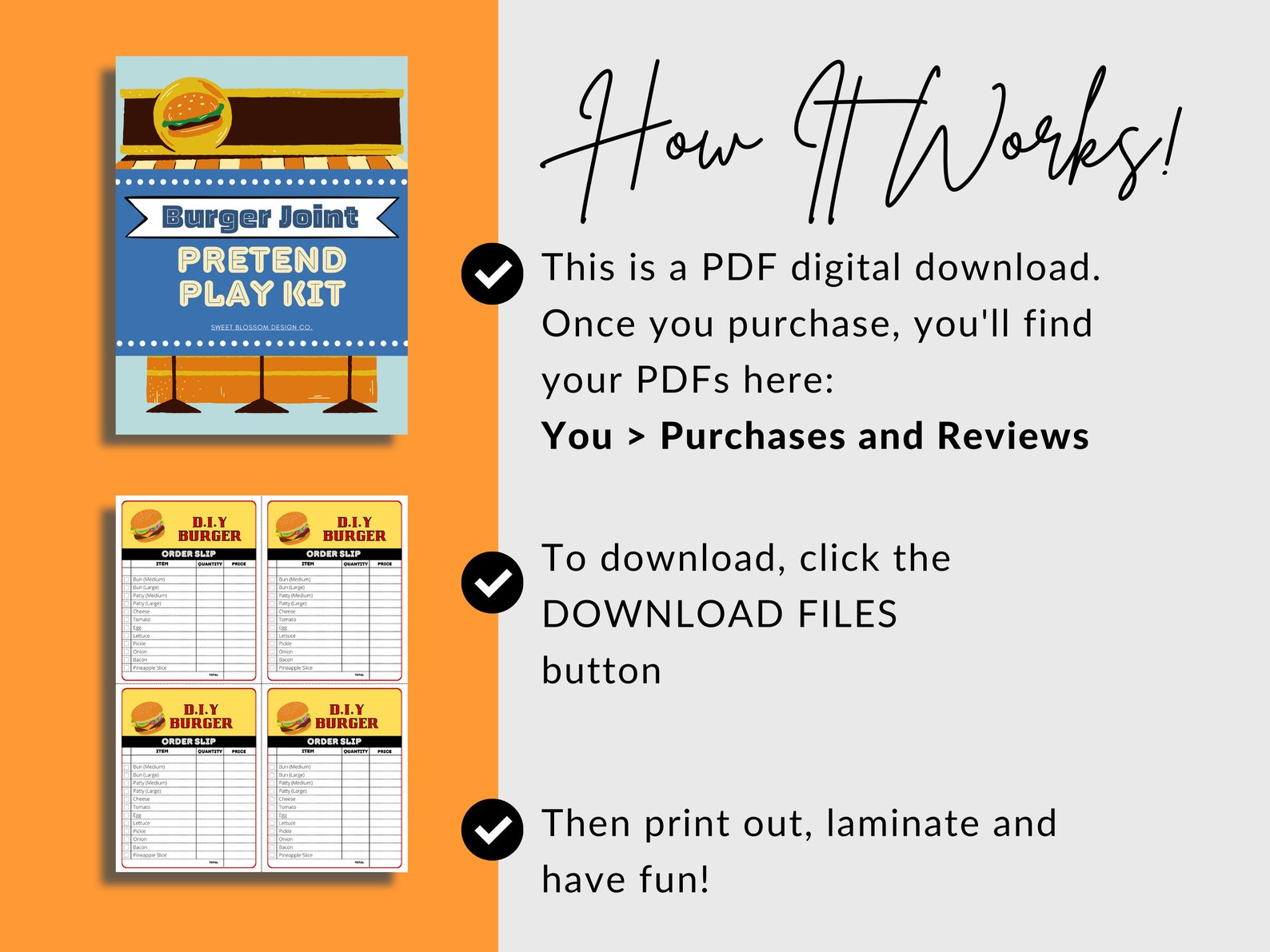 Pretend Play Restaurant Printable, Dramatic Play Restaurant, Restaurant ...