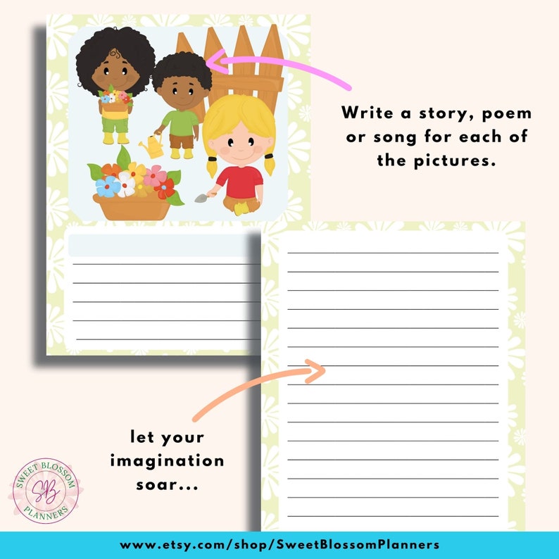 Writing Prompts for Kids, Printable Journal for Kids, Kids Journal ...